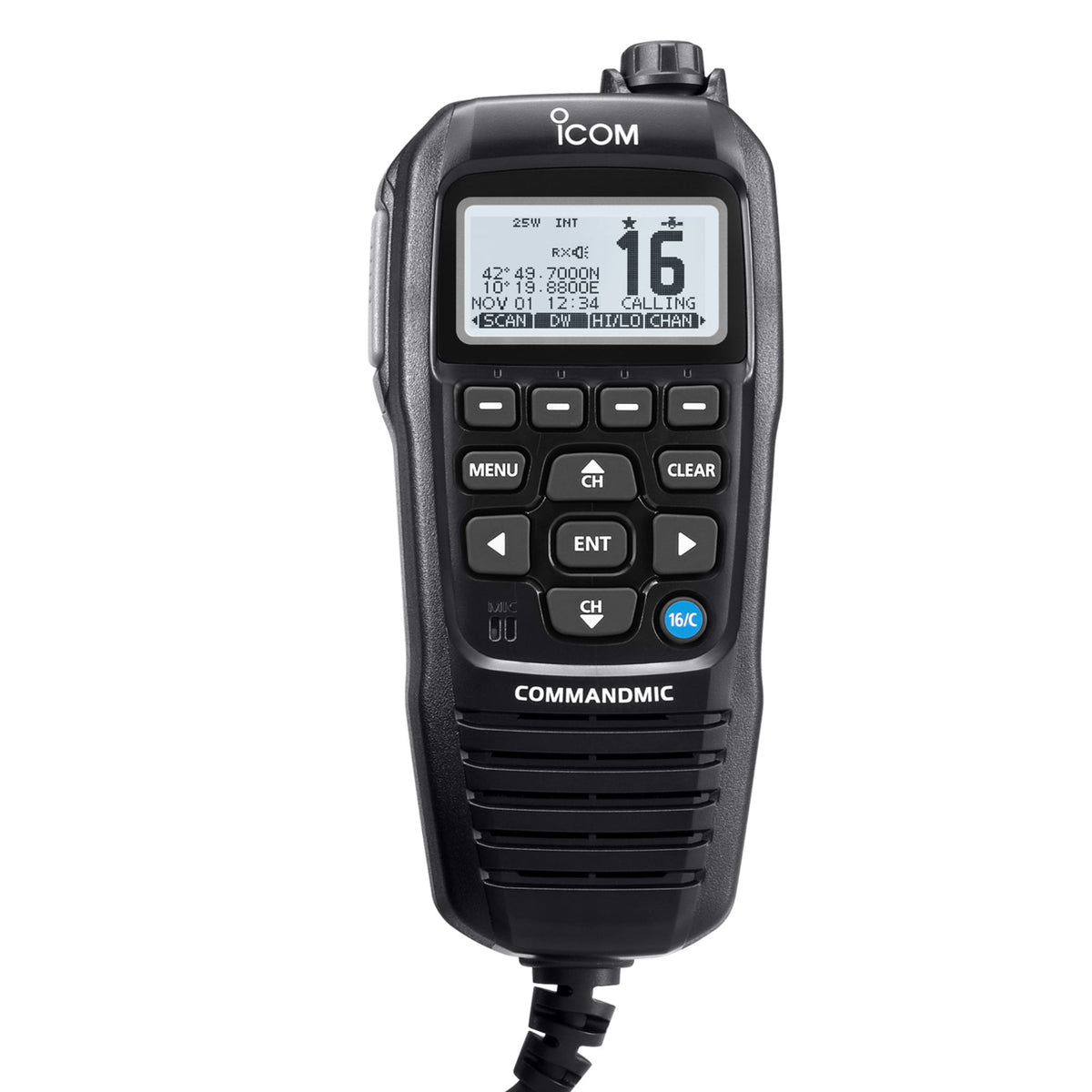 Icom Handheld Command Mic (HM-195GB & HM-195GW) | Integrated Marine