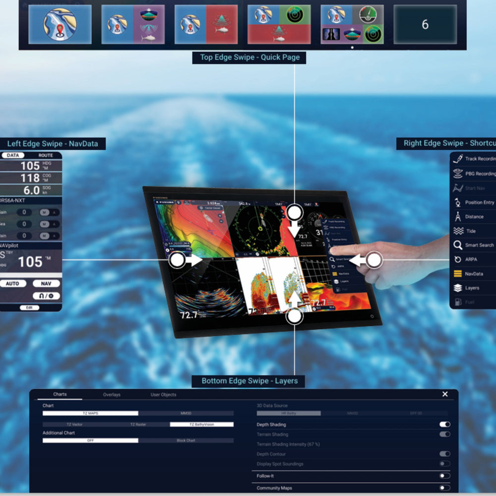 Furuno NavNet TZtouchXL 13 inch TZT13X Chart Plotter / Fish Finder ...